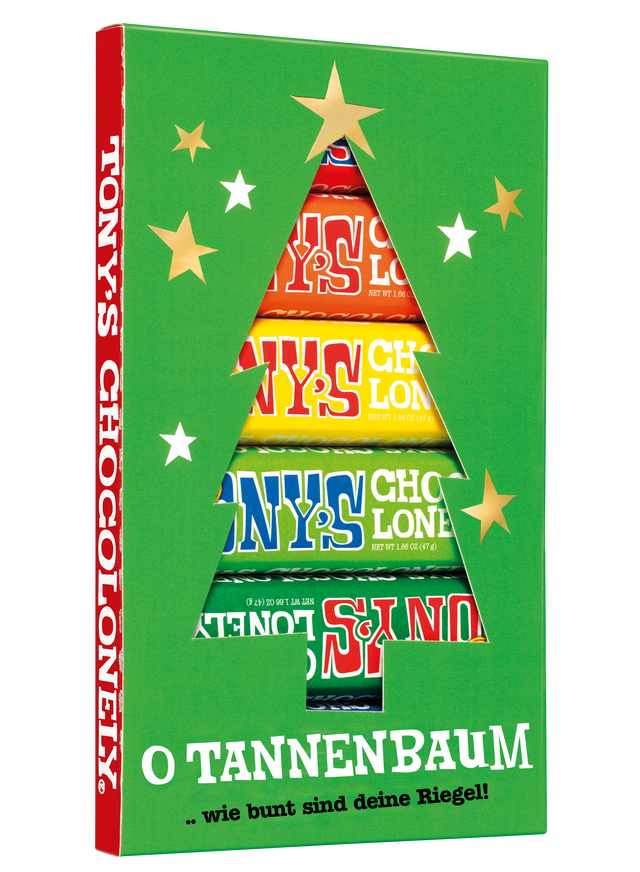 Riegel-Rainbow-Pack "O Tannenbaum" – Tony's Chocolonely Germany